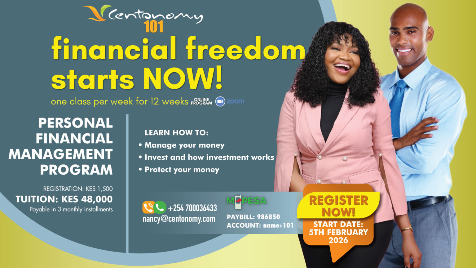 Centonomy Personal Financial Freedom